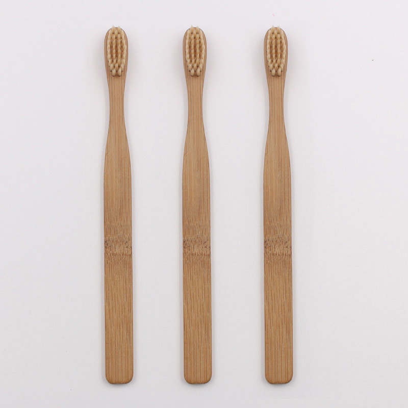 Straight Shape Flat Handle Bamboo Toothbrush - Buy Bamboo Toothbrush ...