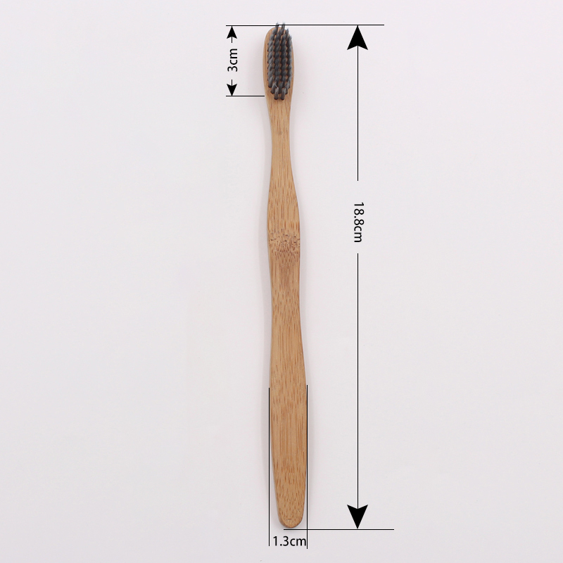 Wave Shape Thick Handle Bamboo Toothbrush - Buy Bamboo Toothbrush ...