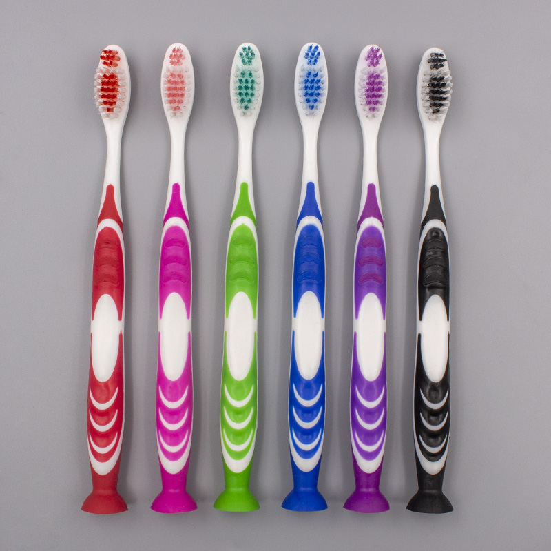 Free-standing Toothbrush with Bottom Suction - Buy Adult Toothbrush ...